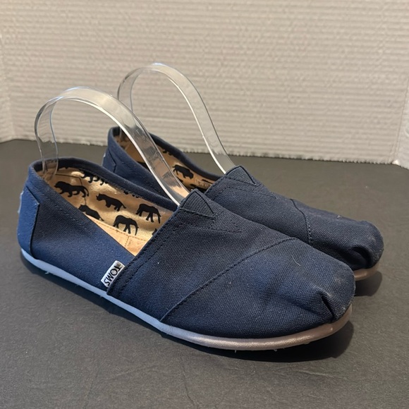 Toms | Shoes | Ladies Navy Canvas Toms Sz | Poshmark